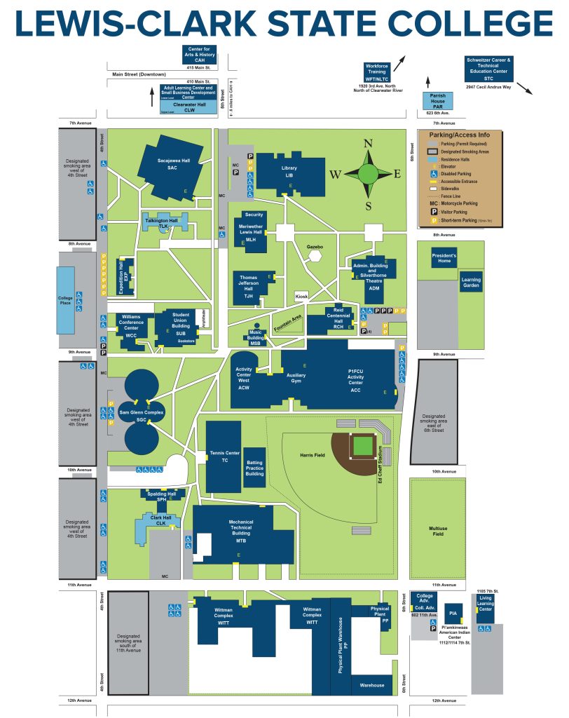 lcsc-campus-parking-map | Avista NAIA World Series